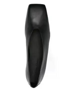 Rick Owens Leather Ballet Flats - Black