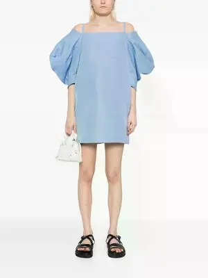 Sacai Double-faced Mini Dress - Blue