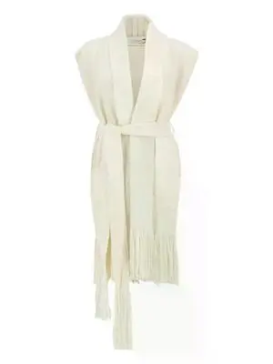 Gabriela Hearst Teagan Fringed Cashmere Vest - Neutrals