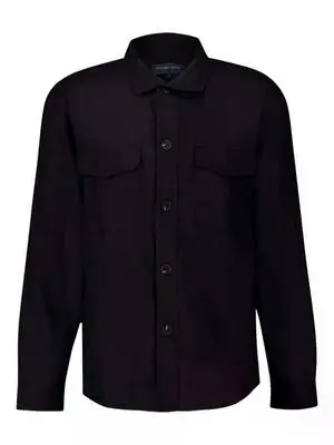 Frescobol Carioca Nuno Long-sleeves Pocket Shirt Jacket - Black