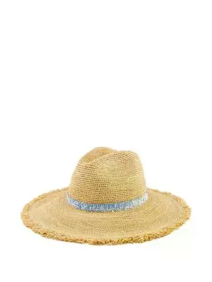 Borsalino Rafia Crochet Hat - Neutrals