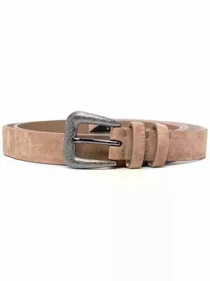 Brunello Cucinelli Leather Buckle Belt - Neutrals