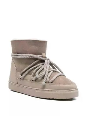 Inuikii Suede Lace-up Boots - Grey