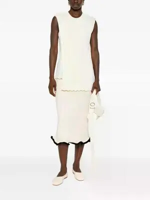JIL SANDER Ribbed Sleeveless Top