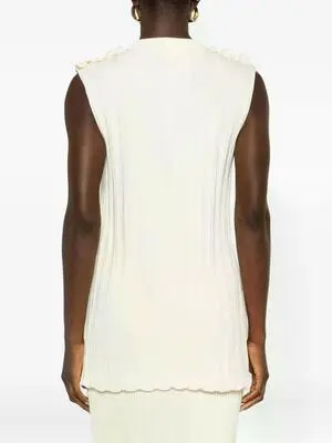 JIL SANDER Ribbed Sleeveless Top