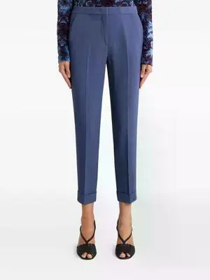 Etro Cady Cigarette Cuffed Trousers