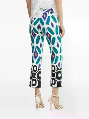 Luisa Spagnoli Abstract-print Flared Trousers