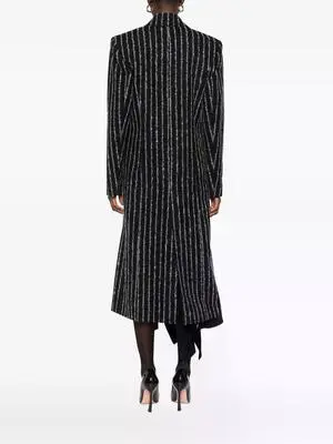 MUGLER Pinstripe Wool Coat
