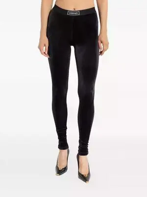 Versace Logo-band Ribbed Trousers