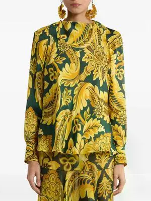 Etro Flower-bee Motif Blouse