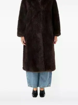 SWORD 6644 Longline Faux-fur Coat