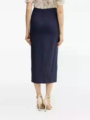 Luisa Spagnoli Wrap-front Midi Skirt