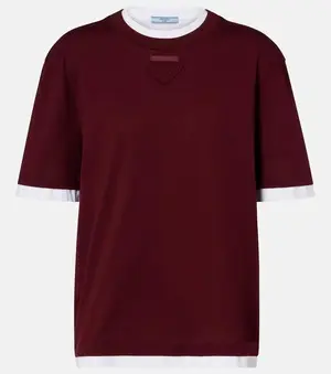 Prada Layered Cotton Jersey T-shirt