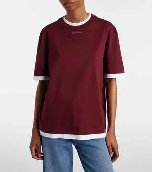Prada Layered Cotton Jersey T-shirt