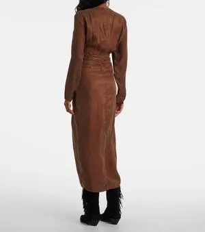 MARANT ETOILE Draped Midi Dress
