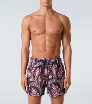 Etro Paisley Printed Swim Trunks - Multicoloured