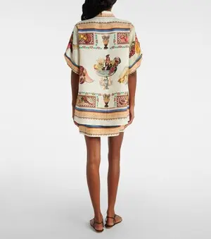 ALEMAIS Alémais Mercado Printed Linen Shirt - Multicoloured