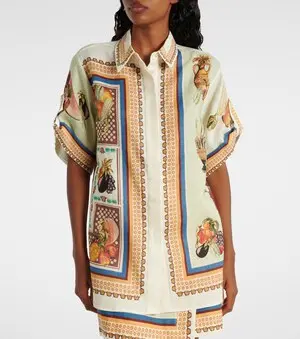 ALEMAIS Alémais Mercado Printed Linen Shirt - Multicoloured