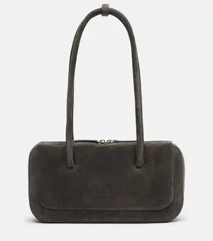 AESTHER EKME Lagune Bowling Mini Suede Shoulder Bag - Grey