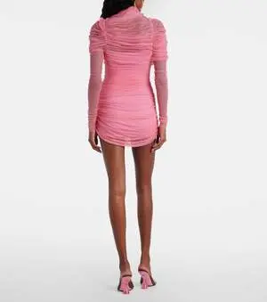 Christopher Esber Ruched Silk Minidress