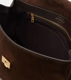 Dolce & Gabbana Sicily Large Suede Tote Bag