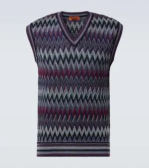 Missoni Zigzag Wool Sweater Vest - Multicoloured