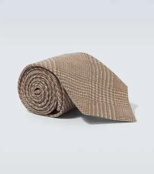 Ralph Lauren Cashmere And Silk Neck Tie Beige