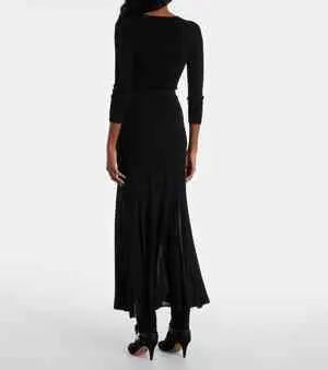 Isabel Marant Étoile Ezra Pleated Semi-sheer Crêpe Skirt