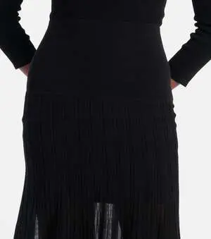 Isabel Marant Étoile Ezra Pleated Semi-sheer Crêpe Skirt