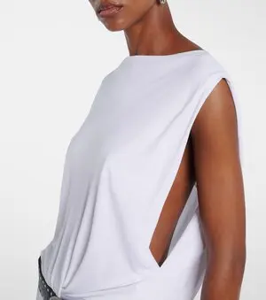 Christopher Esber Belted Draped Jersey Maxi Dress