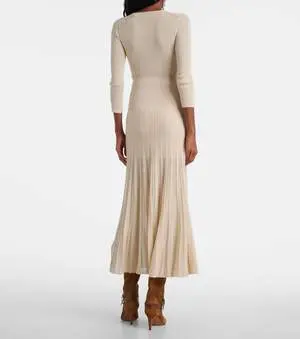 Isabel Marant Étoile Ezra Pleated Crêpe Skirt - Beige