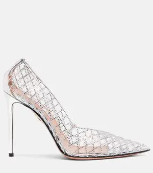 AQUAZZURA Lumiere 105 Embellished Pumps