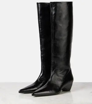 Khaite Sybil 40 Leather Knee-high Boots