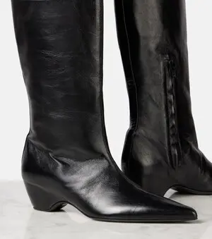 Khaite Sybil 40 Leather Knee-high Boots