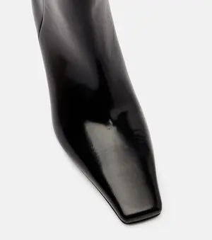 Proenza Schouler Leather Square Toe Knee-high Boots - Black