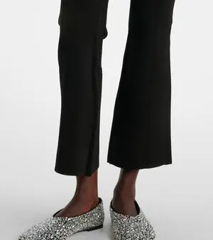 Proenza Schouler Shaila Flared Trousers - Black