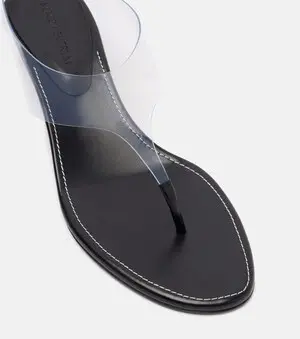Magda Butrym 45 Leather-trimmed Thong Sandals
