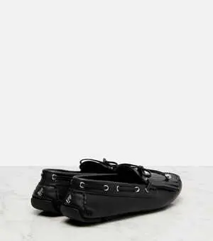 JIMMY CHOO Manon Leather Moccasins