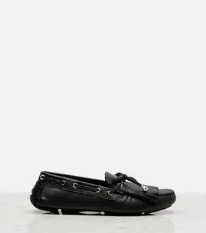 JIMMY CHOO Manon Leather Moccasins