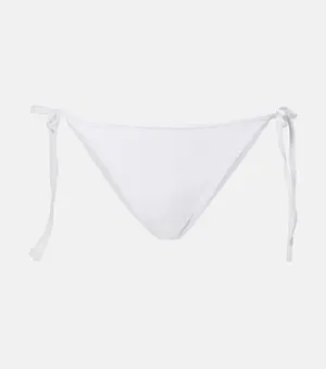 TOTEME Monogram Jersey Bikini Bottoms - White