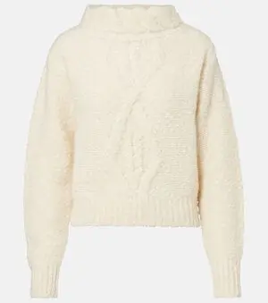 Isabel Marant Étoile Romane Cable-knit Turtleneck Sweater - Beige