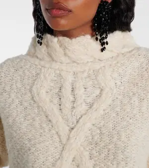 Isabel Marant Étoile Romane Cable-knit Turtleneck Sweater - Beige