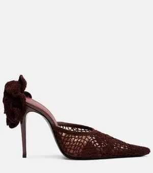 Magda Butrym Floral Crochet Mules