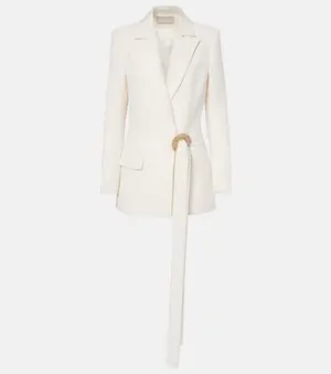Elie Saab Embellished Blazer - White
