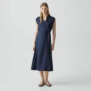 Theory Convertible Wrap Midi Dress