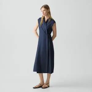 Theory Convertible Wrap Midi Dress