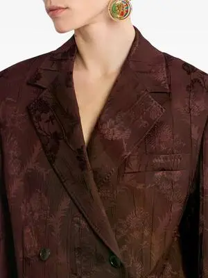 Etro Floral-print Double-breasted Jacket