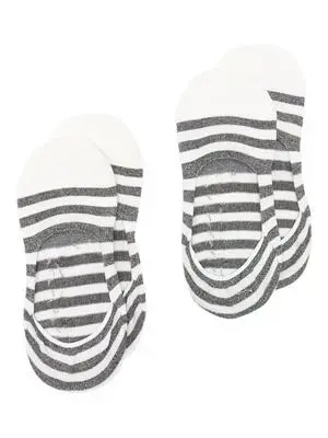 ANT45 Striped-pattern Sock Liners - Neutrals