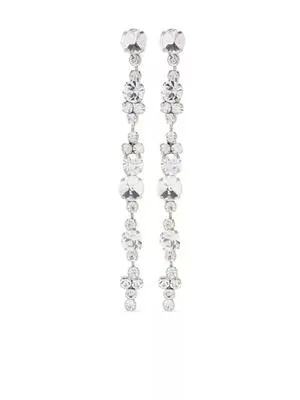 FORTE_FORTE Crystal-embellished Drop Earrings - Silver