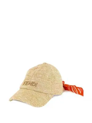 Fendi Embroidered Logo Baseball Cap